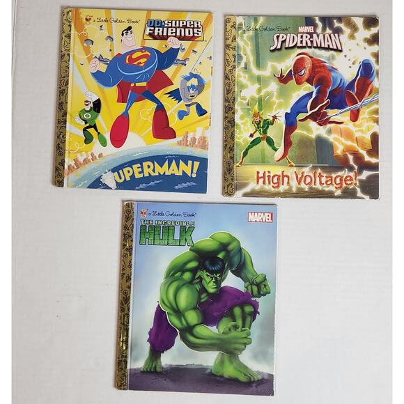 Little Golden Books | Other | A Little Golden Book Super Hero Spiderman ...